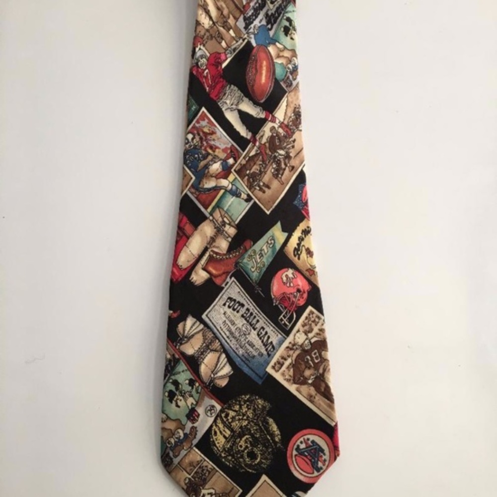 Nicole Miller Vintage 1994 Football Tie - Gem